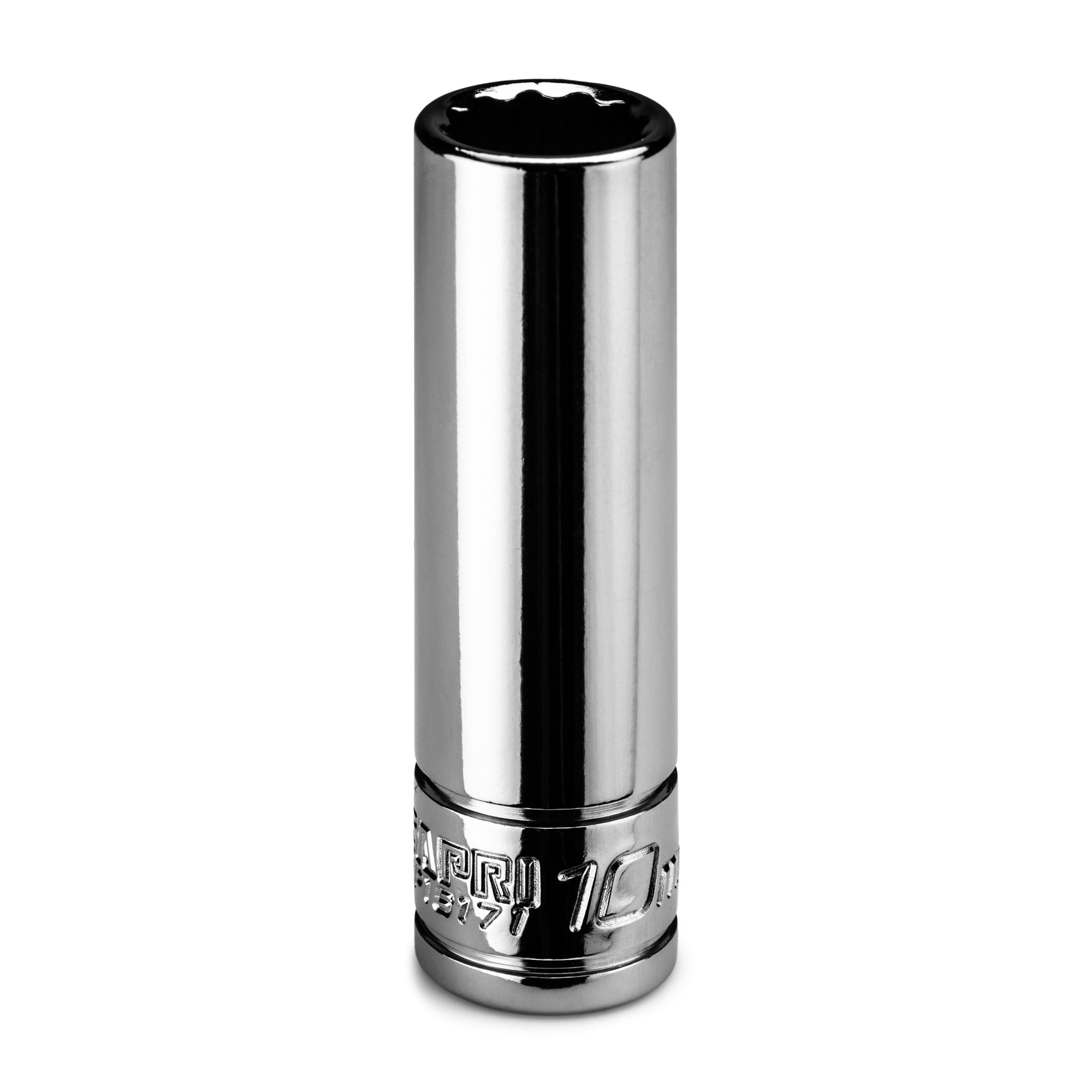Capri Tools 10 mm Deep Socket, 1/4 in Drive, 12-Point, Chrome Vanadium ...