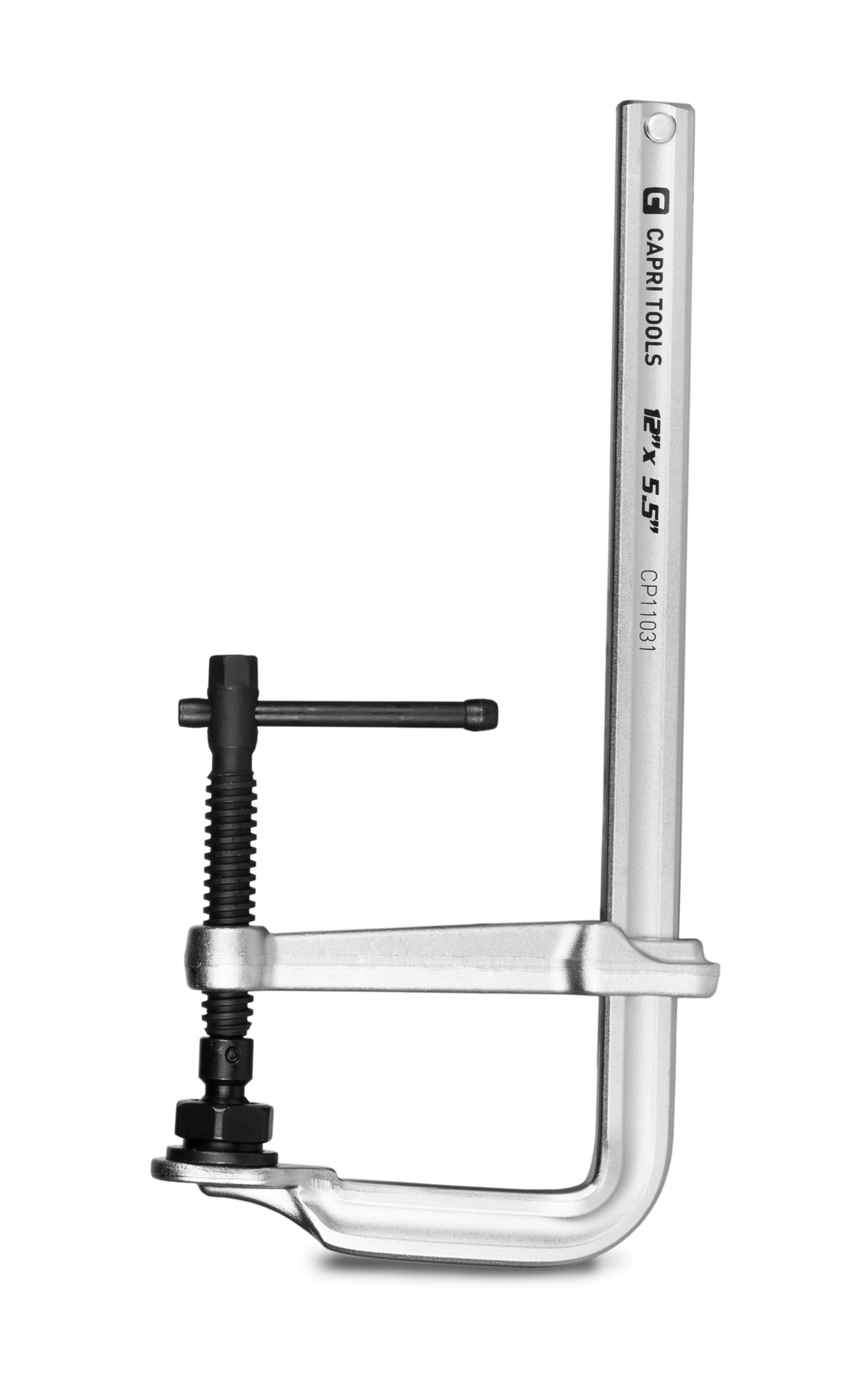 capri tools 12-inch heavy duty all steel bar clamp, 5-1/2-inch throat ...