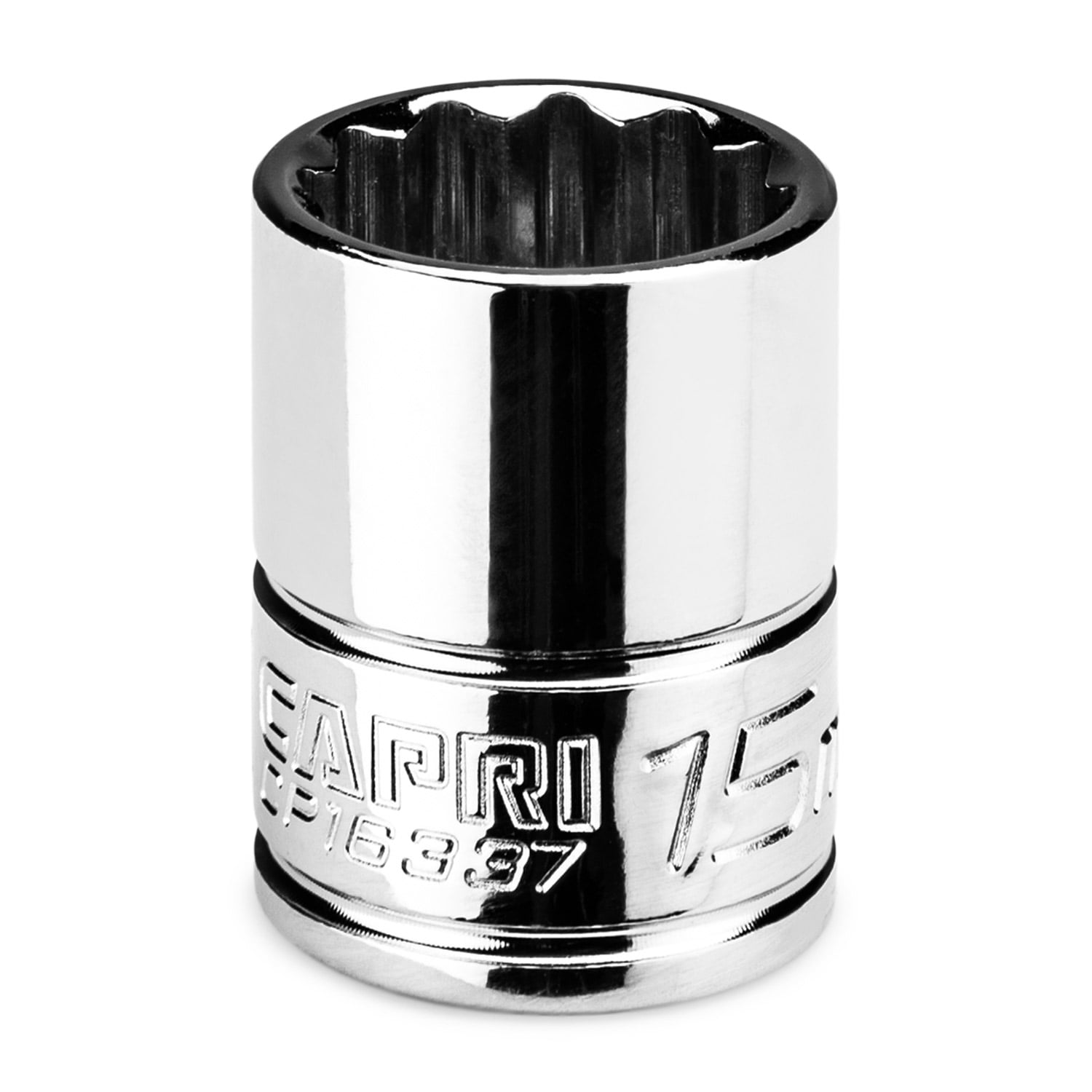 Capri Tools 15 mm Shallow Socket, 3/8 in. Drive, 12-point, Metric ...