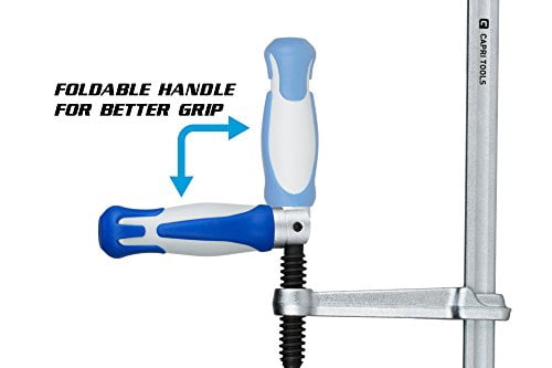 Capri Tools 20-Inch All Steel Bar Clamp with Foldable Ergonomic Handle ...