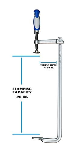 Capri Tools 20-Inch All Steel Bar Clamp with Foldable Ergonomic Handle ...