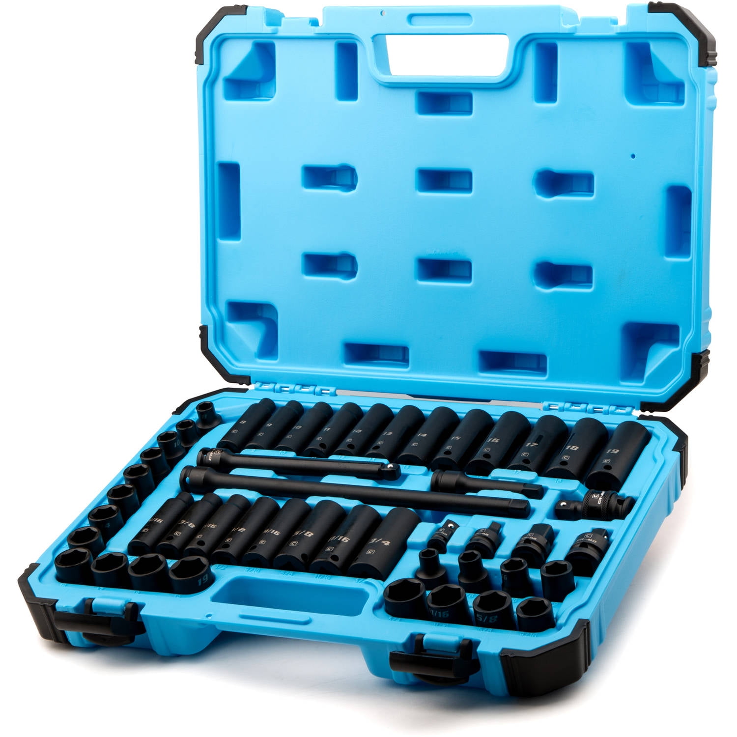 Capri Tools 3/8" Drive Master Impact Socket Set with Adapters and ...