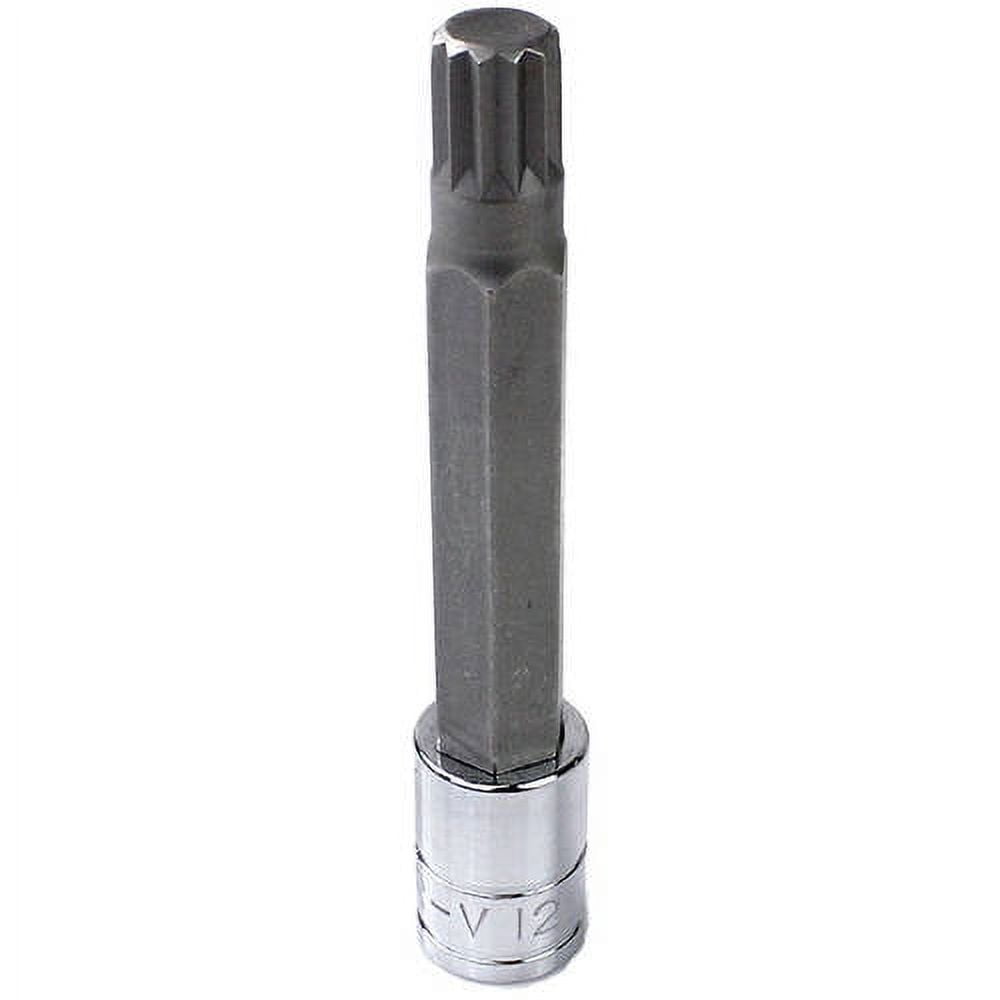Capri Tools 30063 XZN Extra Long 12mm Triple Square Bit Socket with 3/8 ...