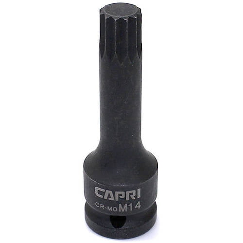 Capri Tools 30069 14mm XZN Triple Square Impact Bit Socket with 1/2 ...