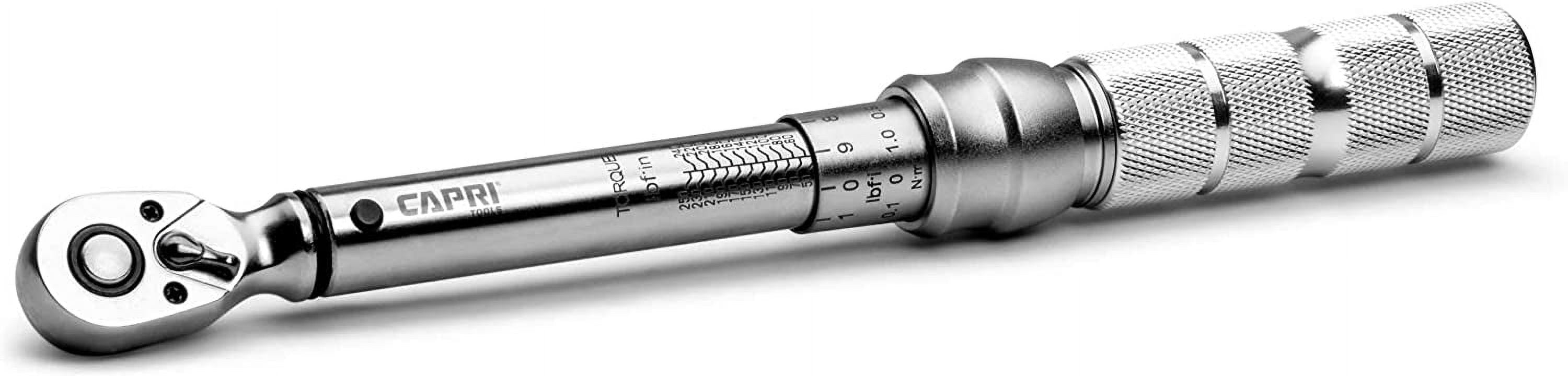 Capri Tools 50-250 Inch Pound Industrial Torque Wrench, 1/4" Drive ...