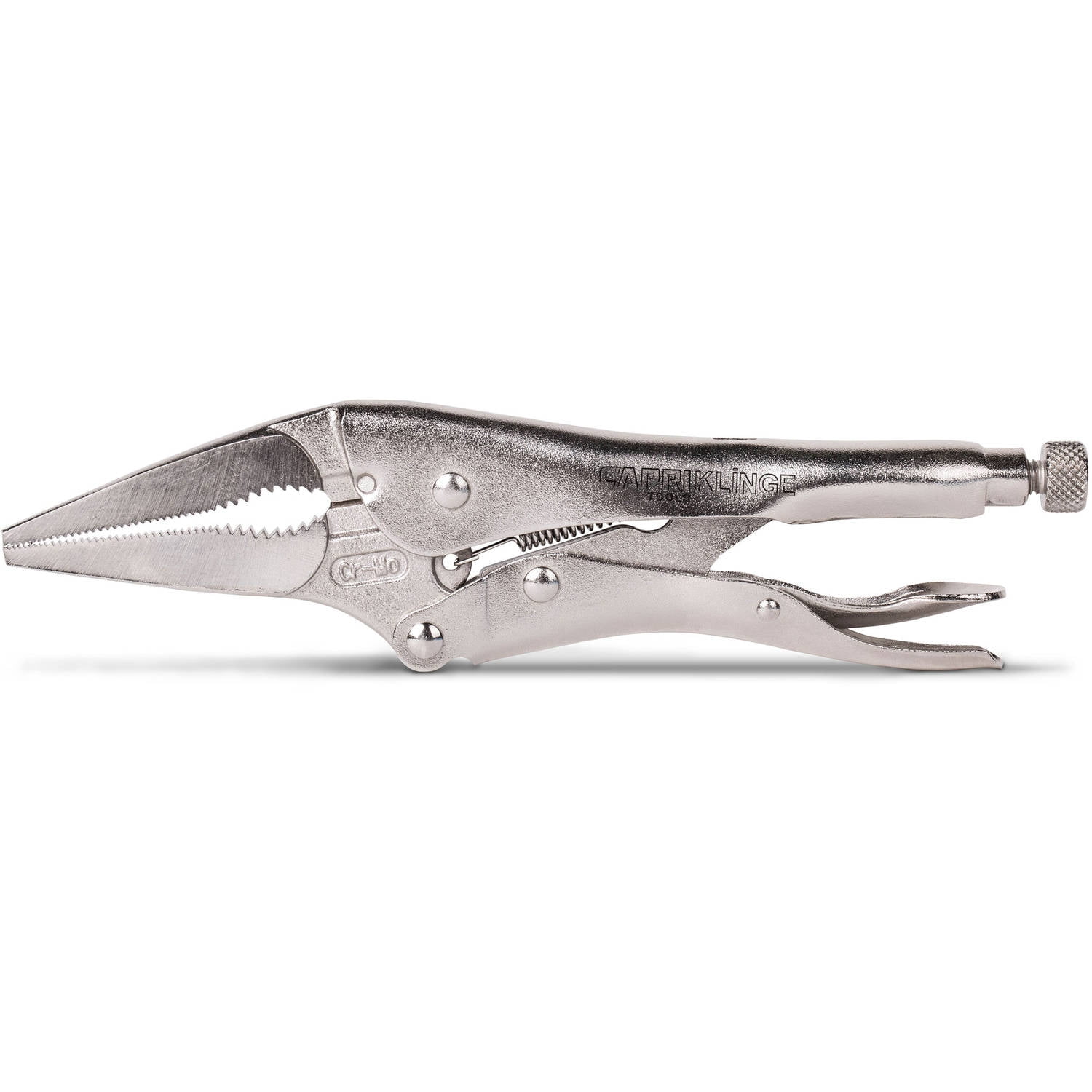 Capri Tools Klinge 6" Long Nose Locking Pliers with Wire Cutter ...