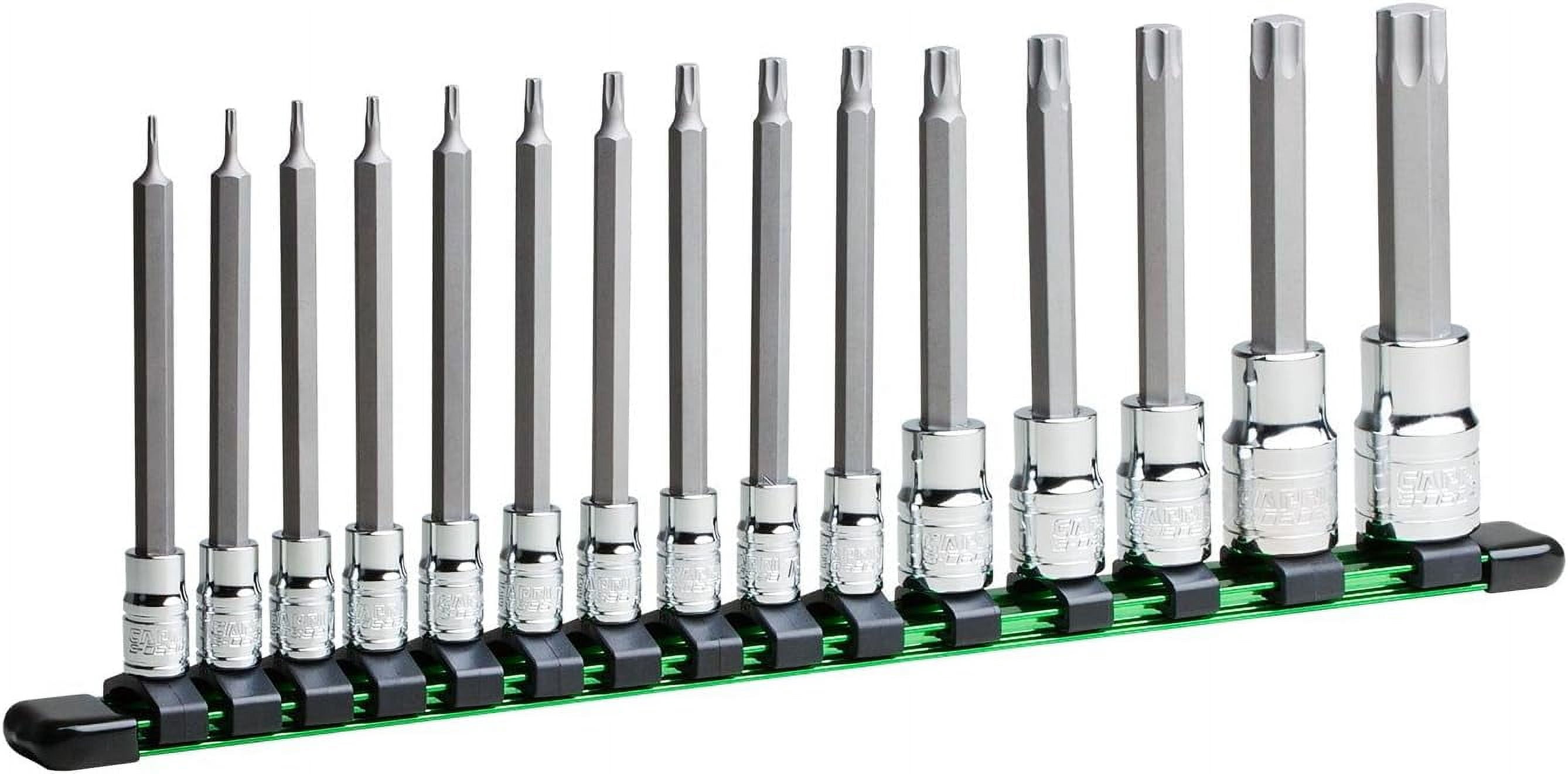 Capri Tools Long Star Bit Socket Set, Advanced Series, 15-Piece ...