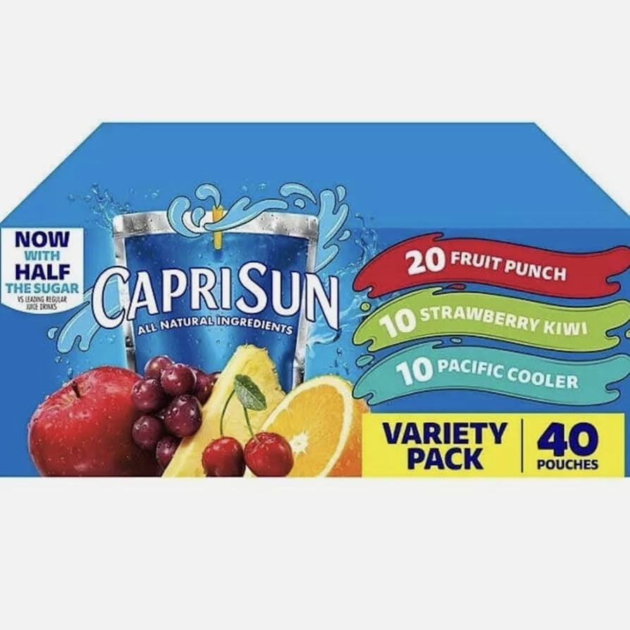 Capri Sun Juice Drink Variety Pack, 6 oz Pouches, 40 Count Multipack ...