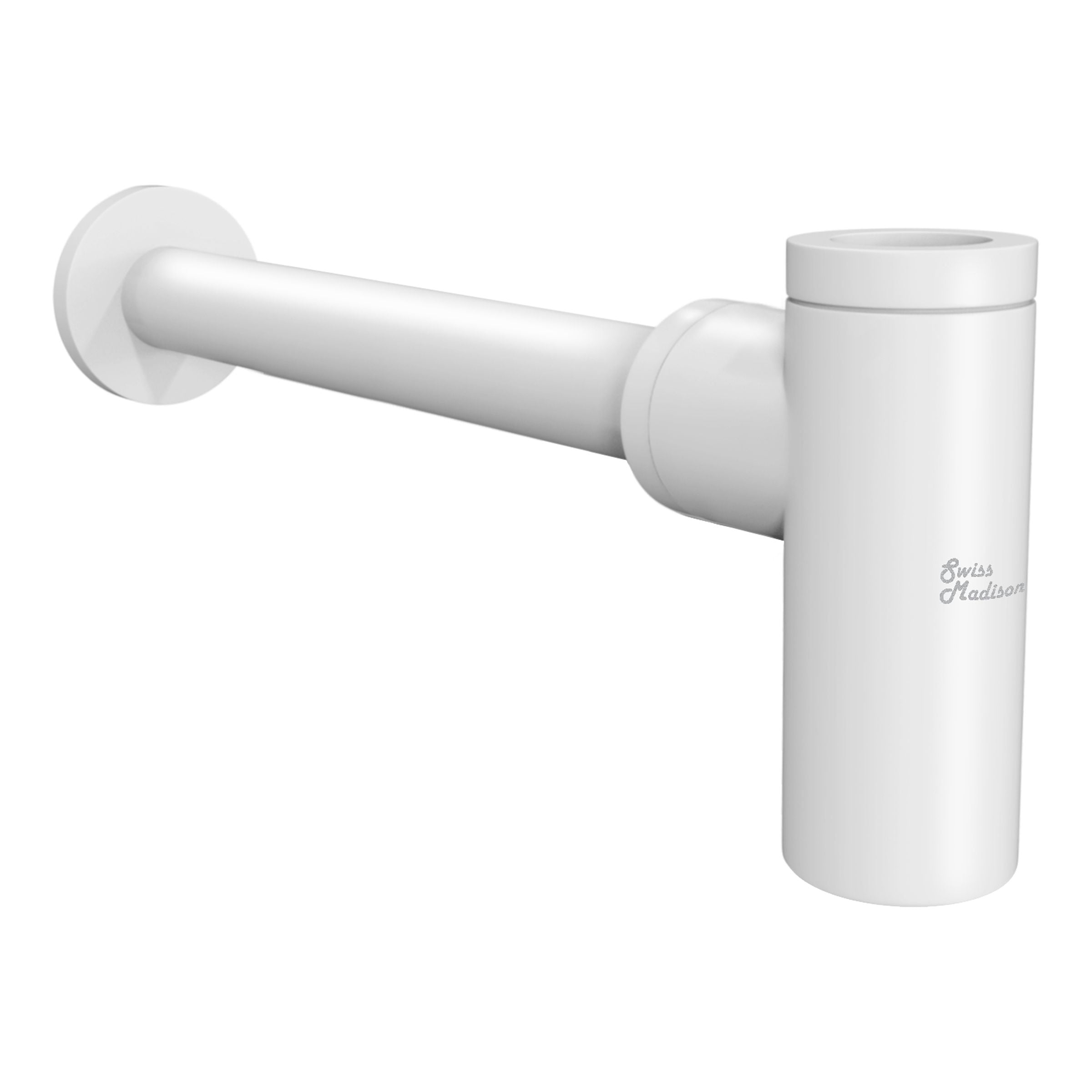 Capriani 1.25" Round White Brass Bottle Trap, P-Trap Drain - Walmart.com