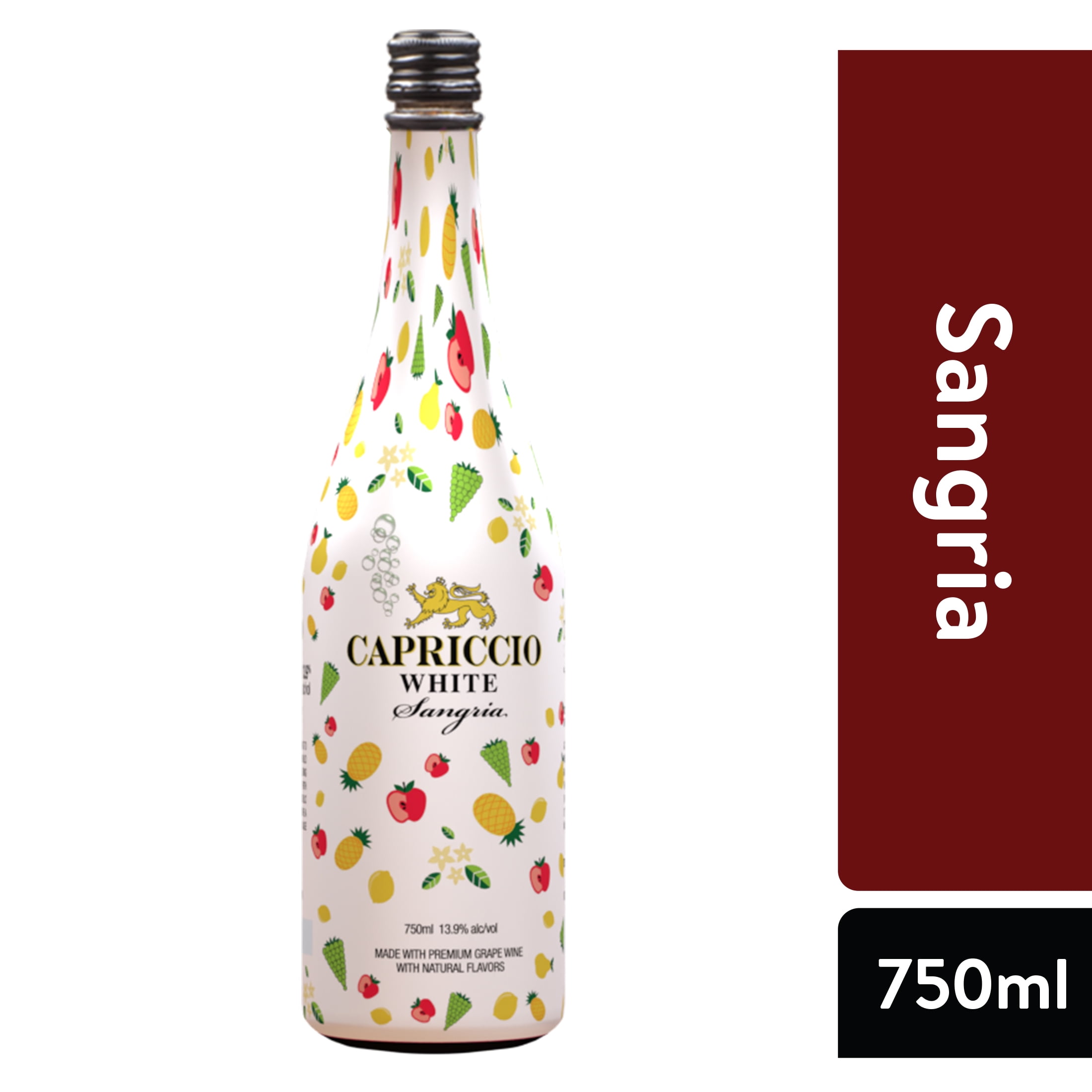Capriccio White Sangria Fruit Wine, 750ml Bottle - Walmart.com