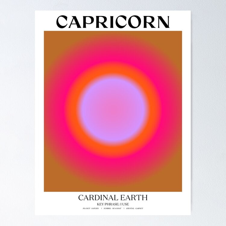 Capricorn Art Print UNFRAMED Poster, 12x18 - Walmart.com