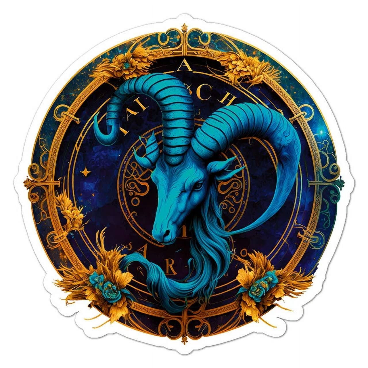 Capricorn Astrology Zodiac Sticker Indoor Outdoor Phone Decal Water ...