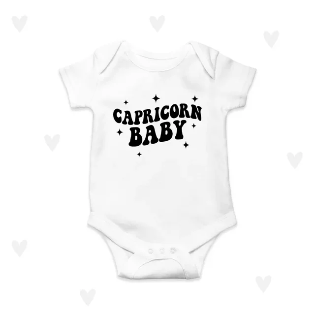 Capricorn Baby Grow Star Sign Baby Bodysuit Cute And Cool Baby Bodysuit ...