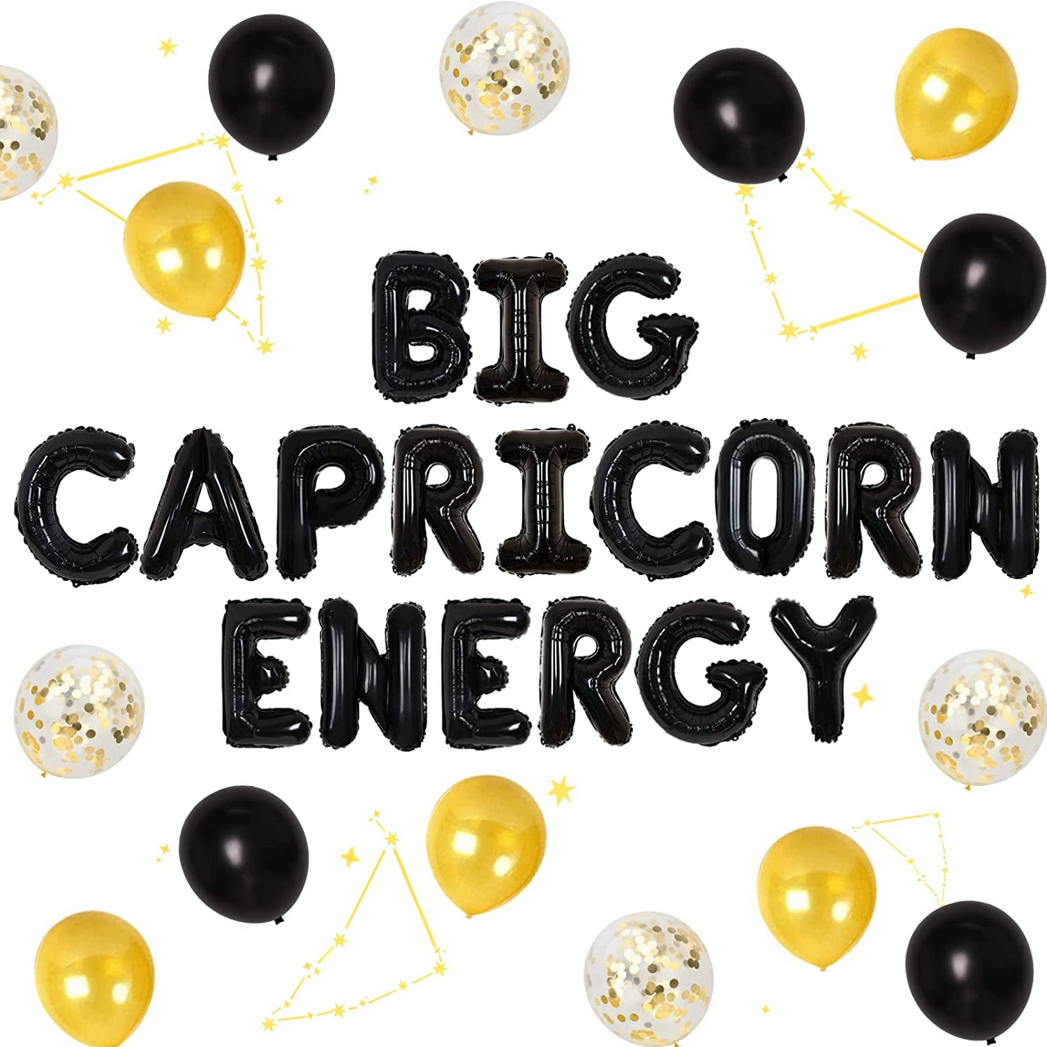 Capricorn Birthday Party Decorations, Big Capricorn Energy Balloon ...