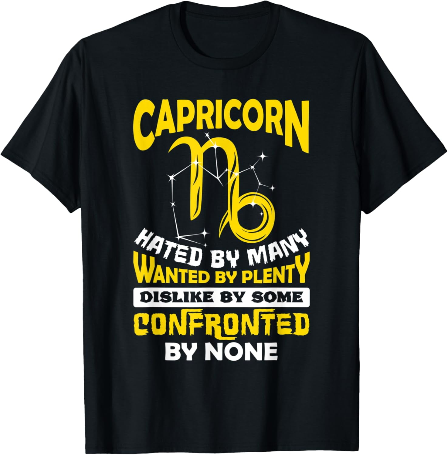 Capricorn Hated By Many December January Zodiac Birthday T-Shirt ...