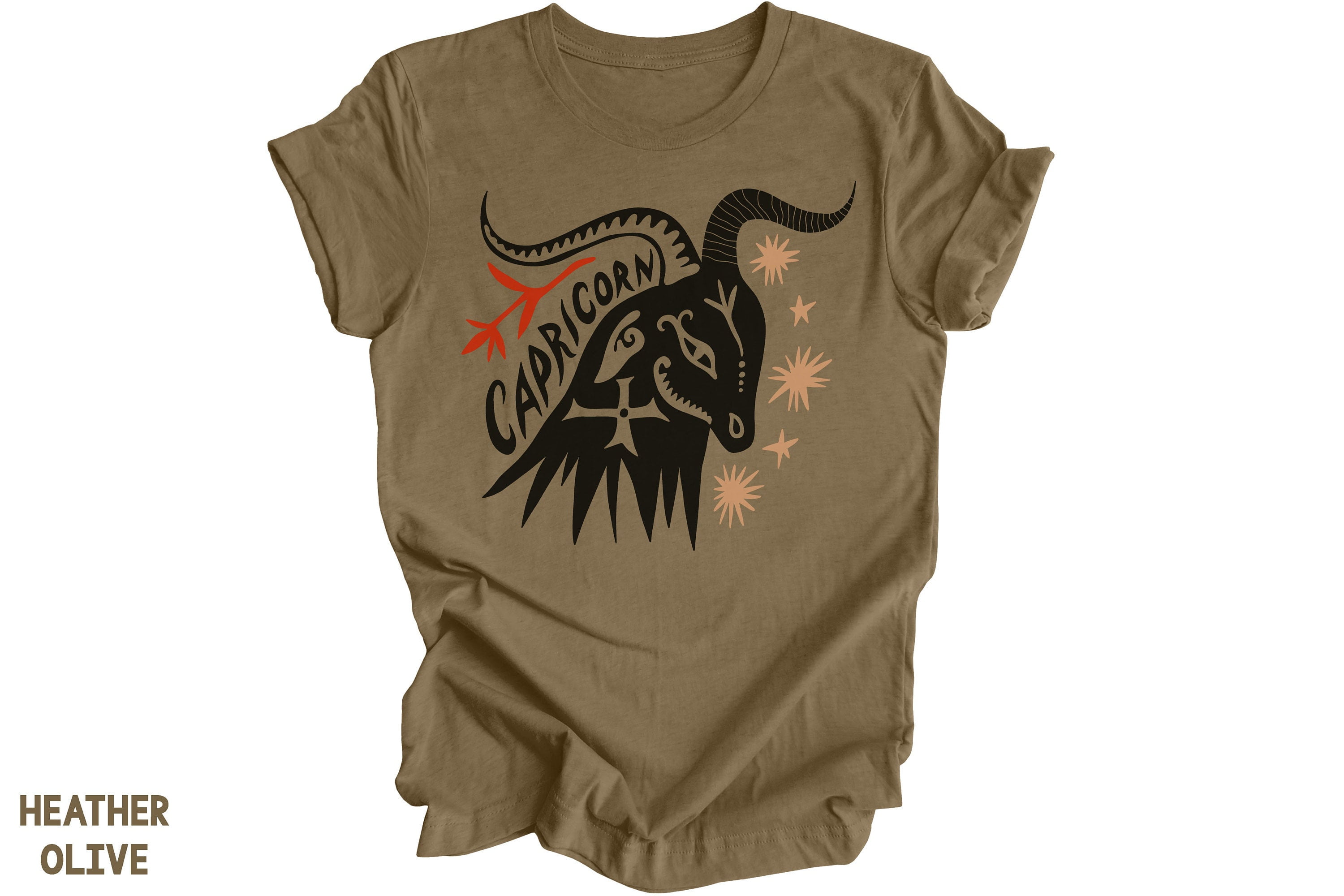 Capricorn Shirt Astrology Zodiac Graphic Tee Astrological Sign Modern ...