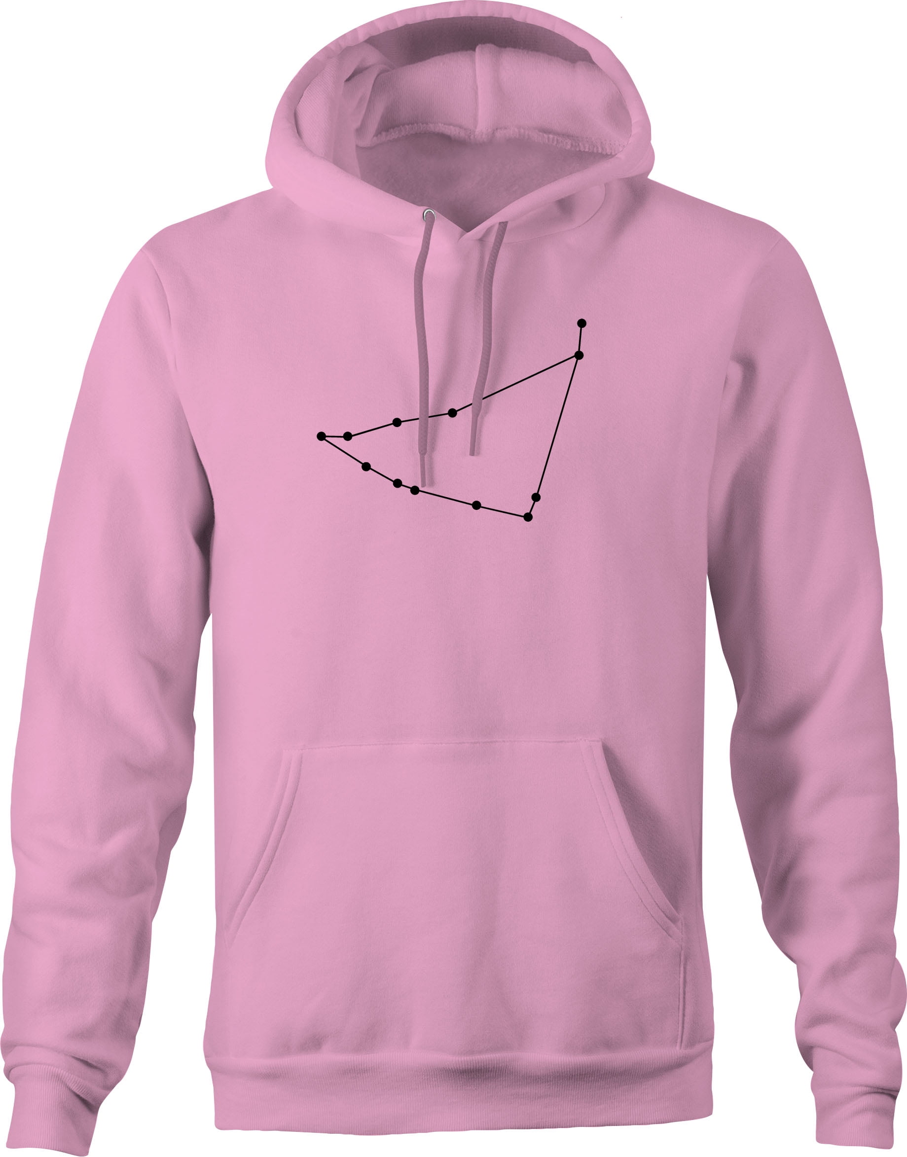 Capricorn Star Map Zodiac Sign Astrology Astronomy Pink XL Hoodie ...