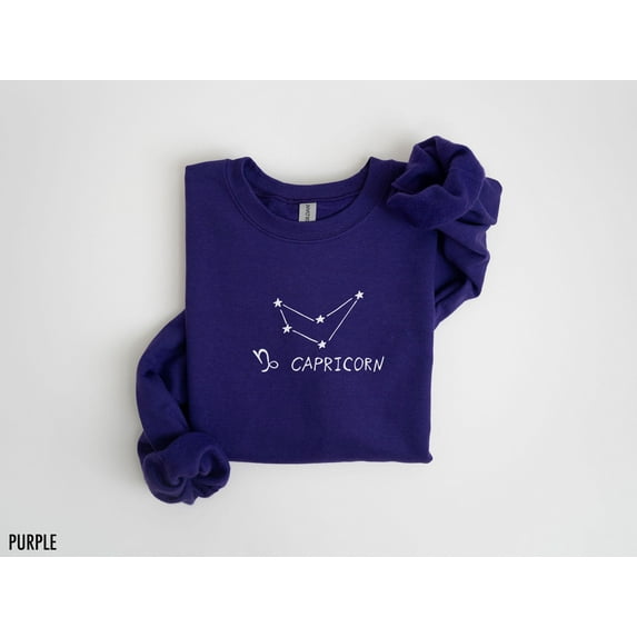 Capricorn T-Shirt, Zodiac Crewneck, Astrology Shirt, Constellation ...