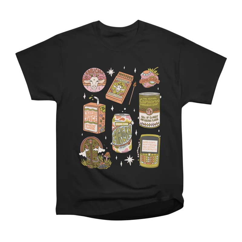 Capricorn Tattoo Flash Sheet T-Shirt Tee Gift For Him Merch For Her ...