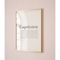 Capricorn Zodiac Astrology Wall Art, Unframed Paper Print Size 8x12 ...