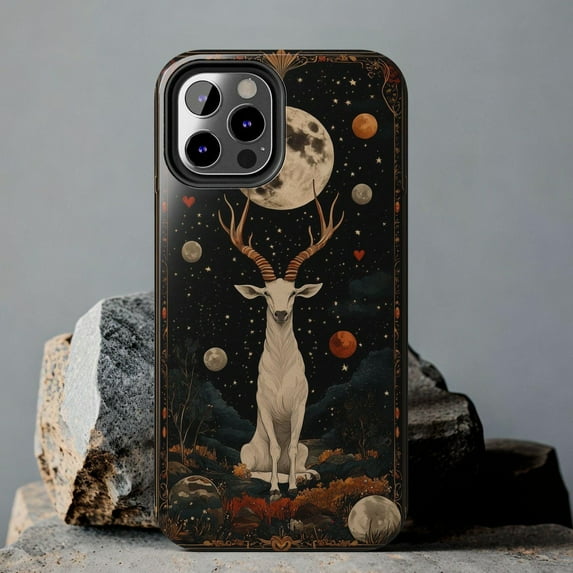 Capricorn Zodiac Celestial Full Moon Phone Case 17 16 15 14 13 12 11 ...