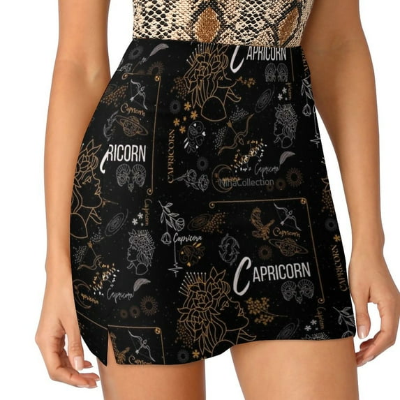 Capricorn Zodiac Horoscope Design Skirts Woman Fashion 2025 Pant Skirt ...