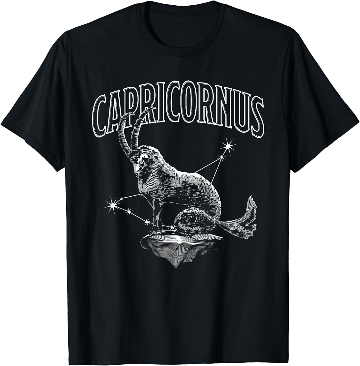 Capricorn Zodiac Sign Constellation Astrology Horoscope T-Shirt ...