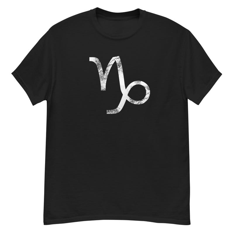 Capricorn Zodiac Sign Symbol Graphic TShirt Astrology Horoscope Gift ...