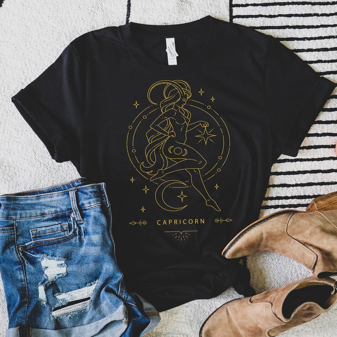 Capricorn sign zodiac astrological tee, Capricorn , birthday tee, her ...