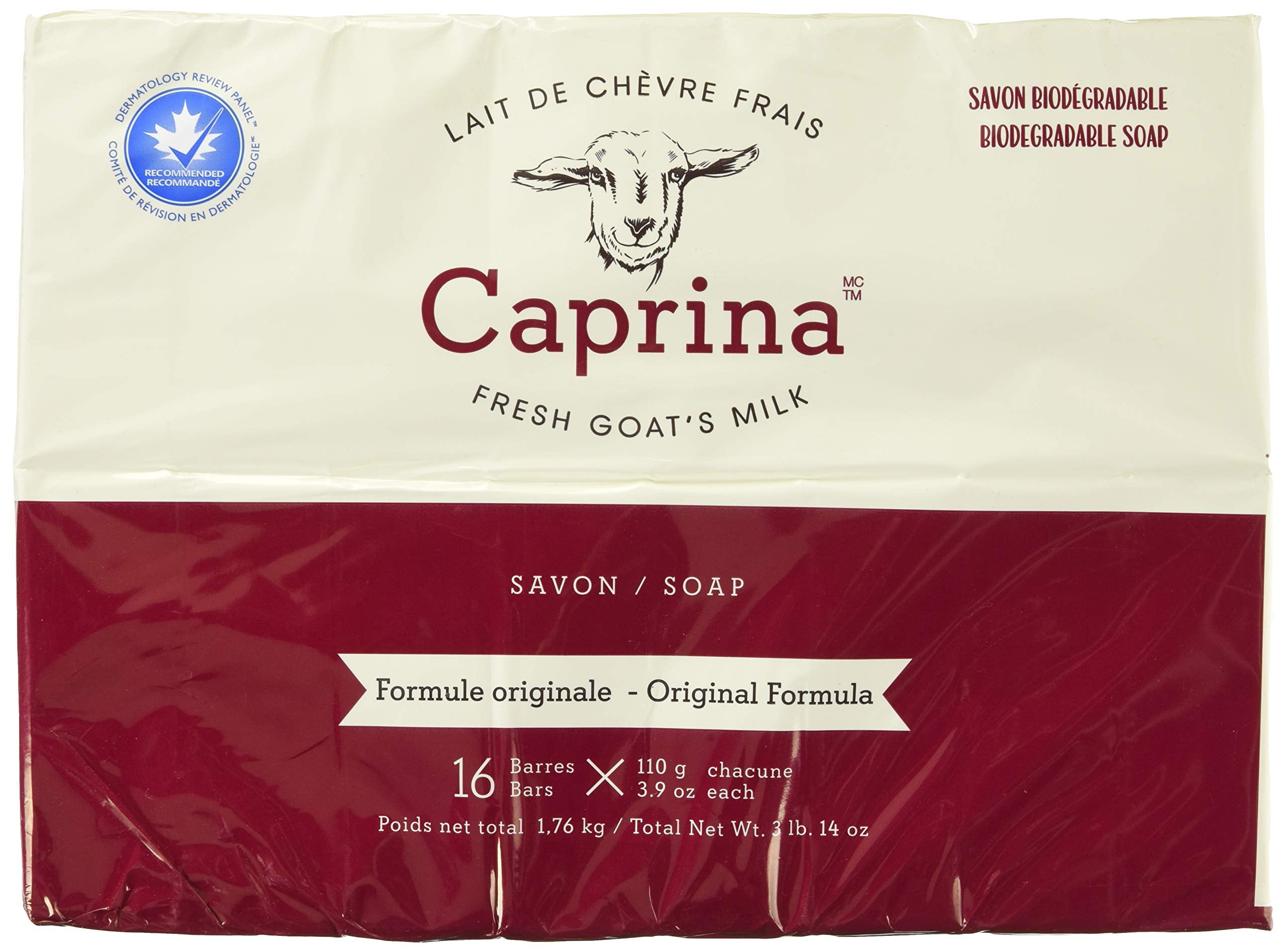 Caprina Canus Original Formula DC20 Fresh Goat's Milk Soap, 16 bars ...