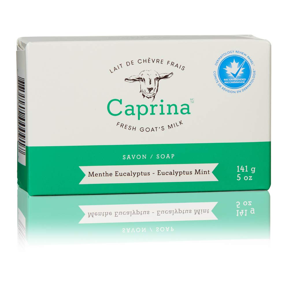 Caprina Fresh Goatâ€™s Milk Bar Soap, Eucalyptus Mint | Organic Goat ...