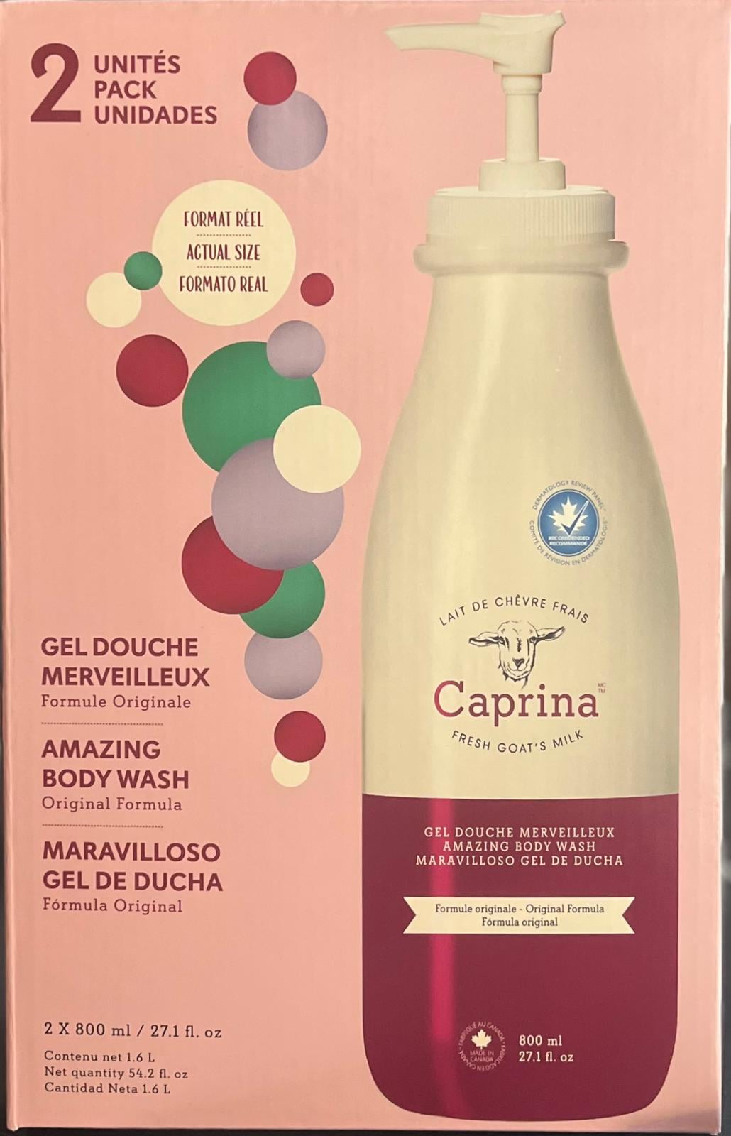 Caprina Original Formula Amazing Body Wash - 2-Pack (800mL/27.1 fl oz ...