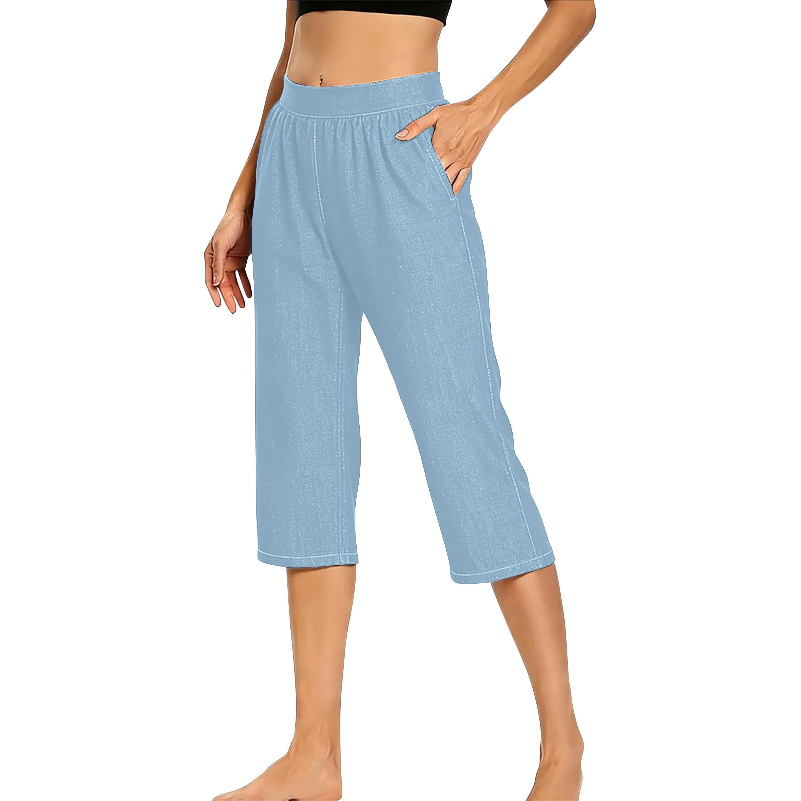 Capris Jeans For Women，Cropped Jeans For Women Barrel Jeans Women Light ...