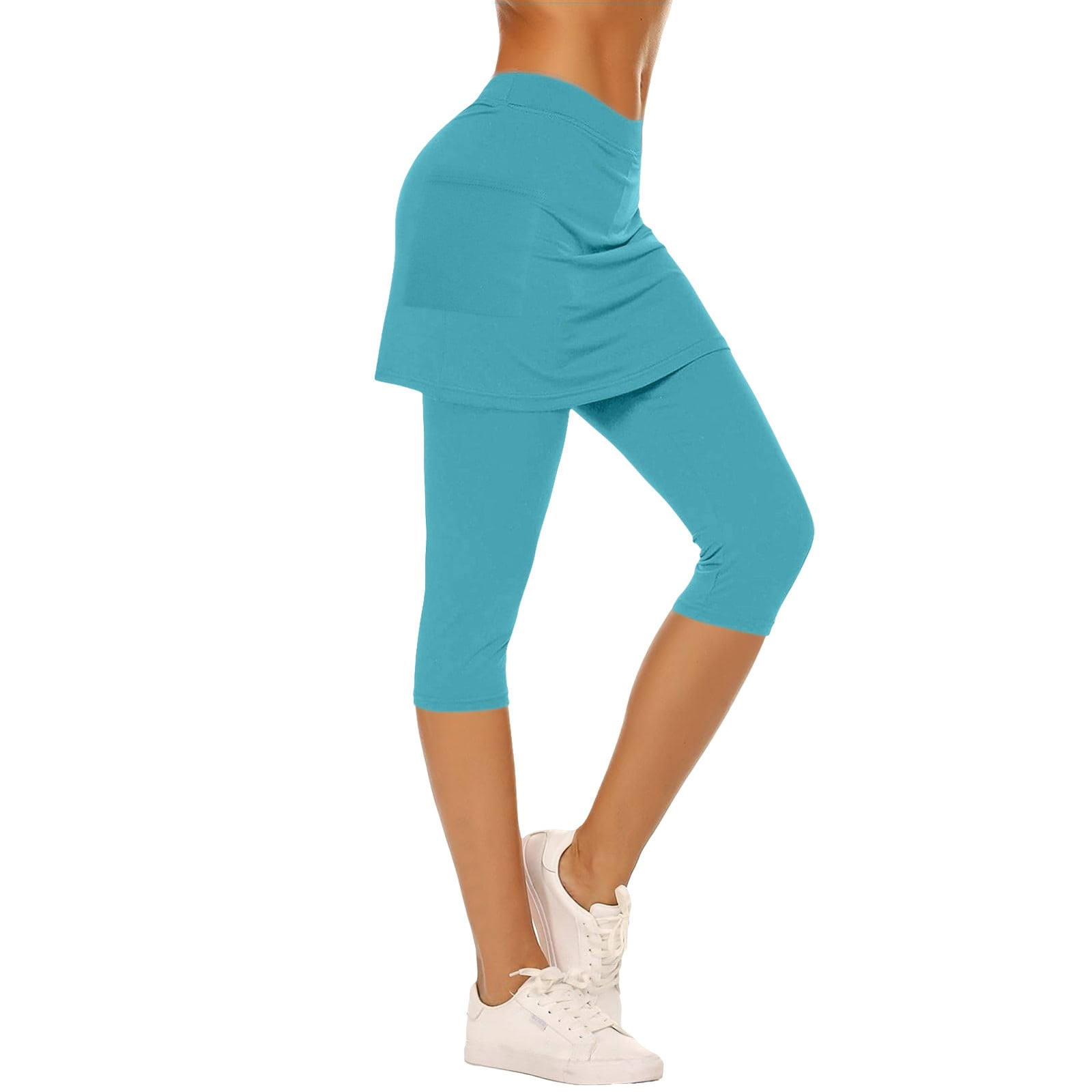 Capris Pants For Women Skirted Leggings For Women Athletic Skorts Gym ...