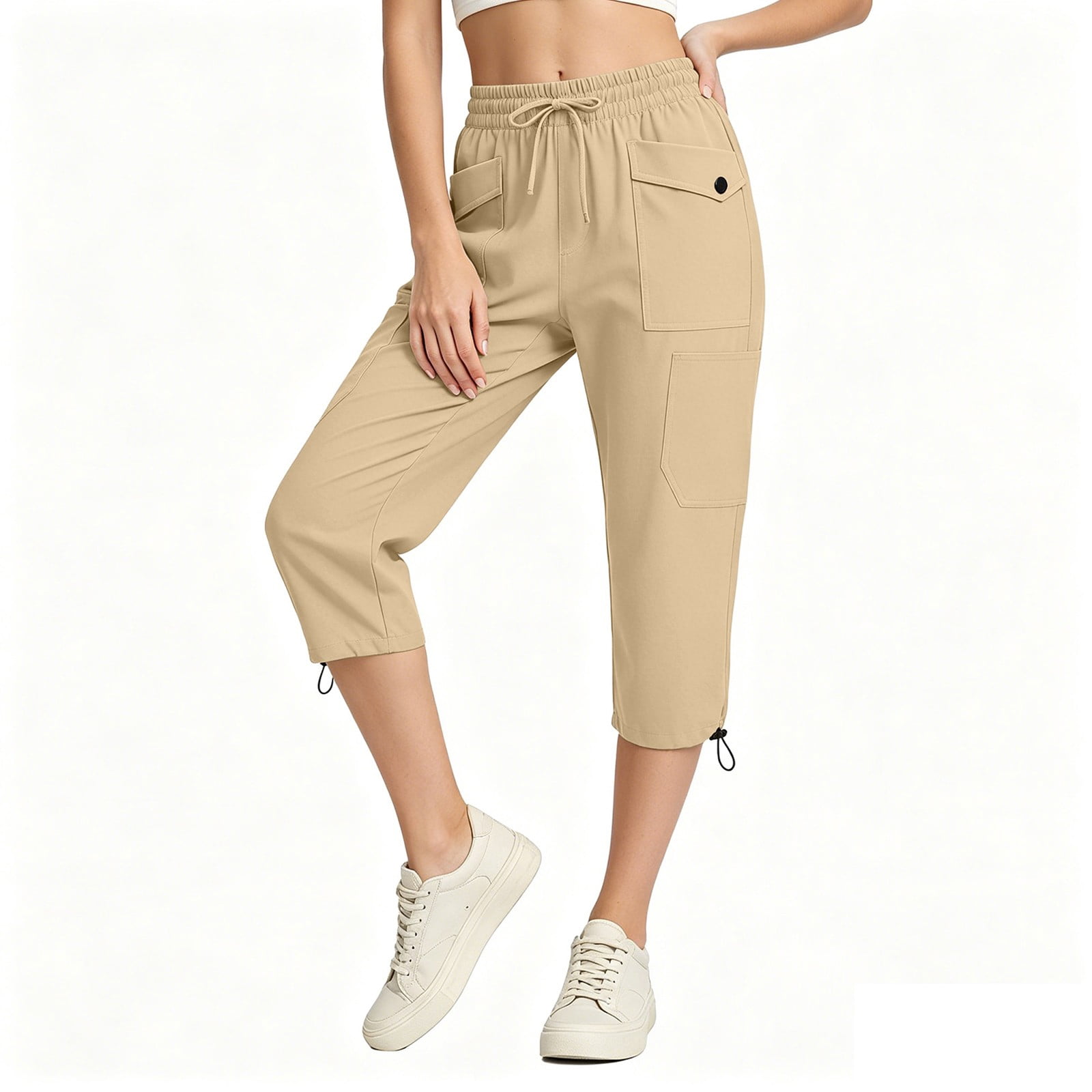 Capris Pants for Women Women's Hiking Lightweight Waterproof Cargo ...