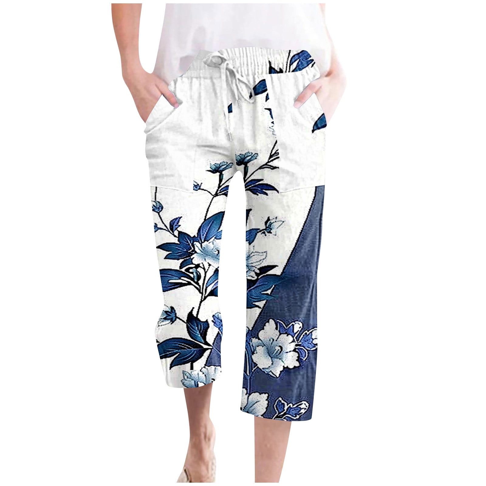 Capris for Women Linen Pants Sale Women's Straight Leg Pants Womens ...