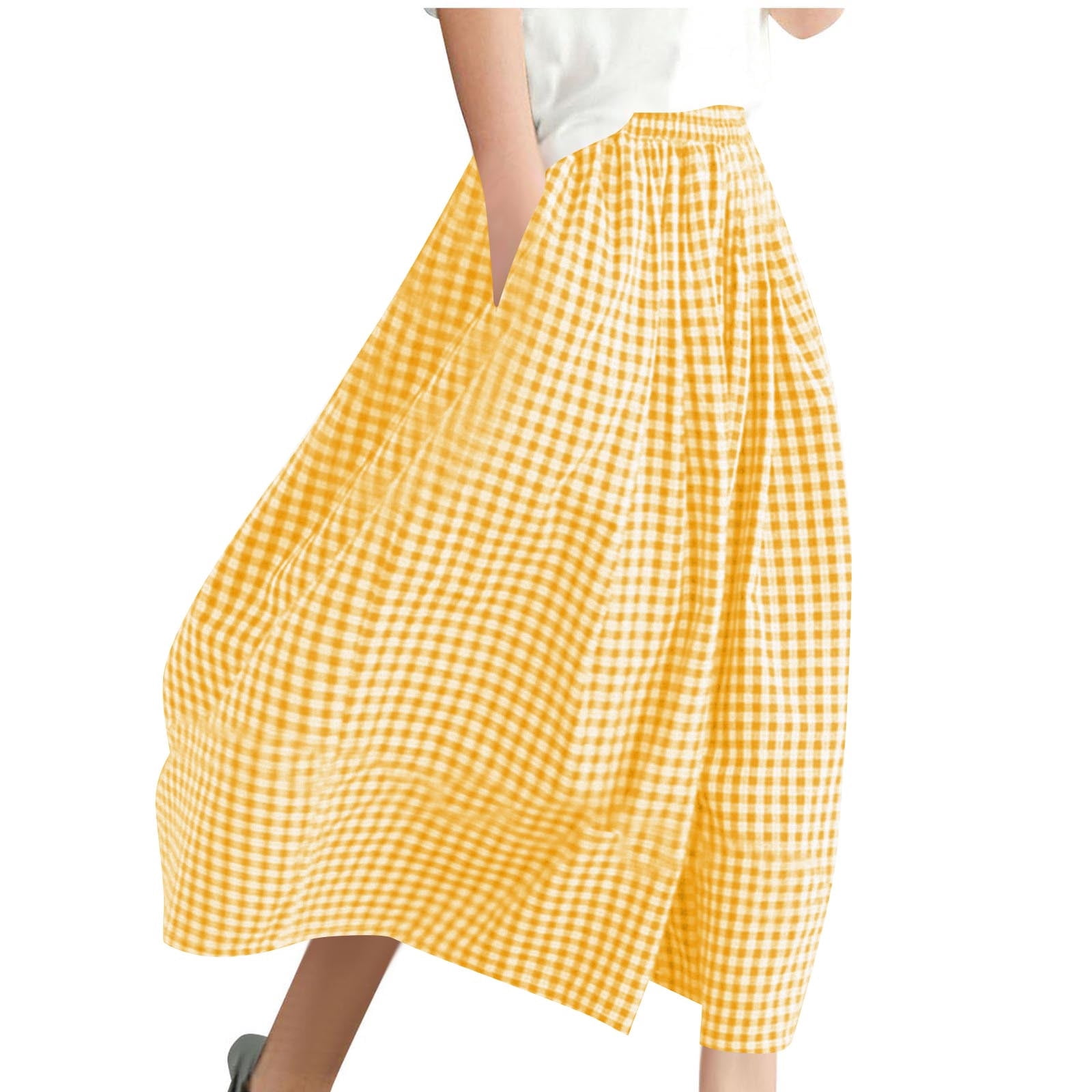 Capris Women Loose Cotton New Womens Cute Wide Leg Capris Cotton Plaid ...