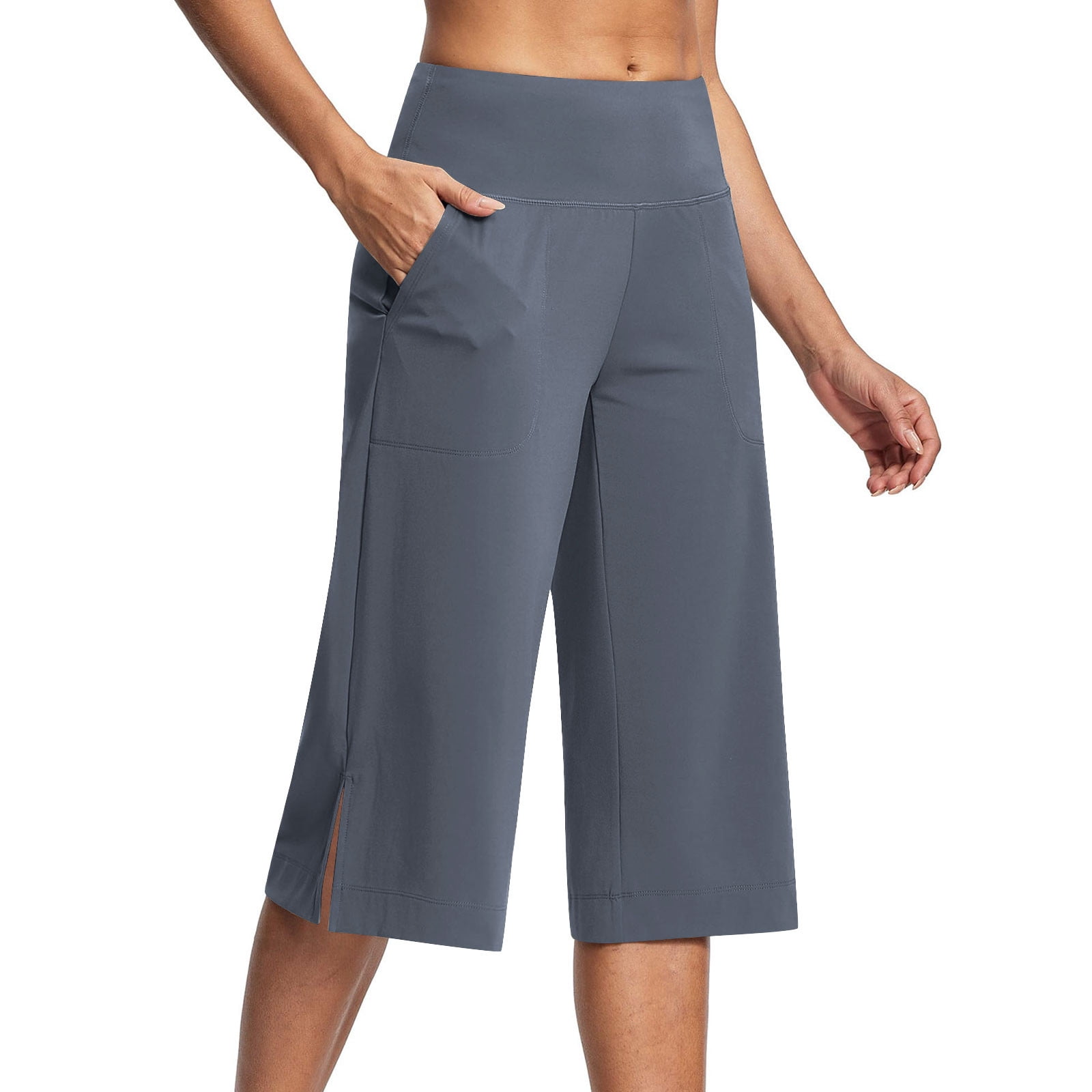 Capris for Women Plus Size Business Casual office Work Pants High ...