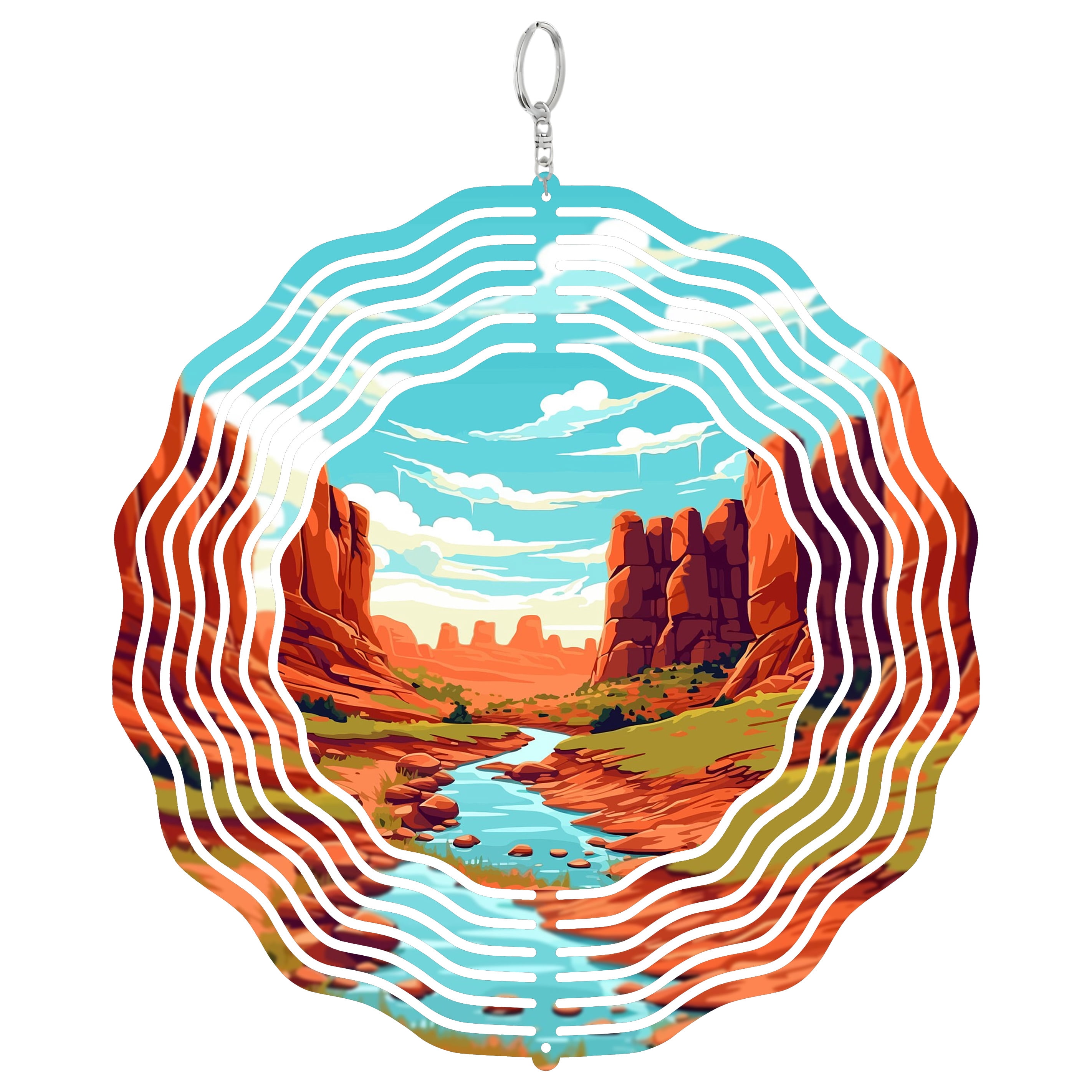 Caprock Canyons State Park 3D Wind Spinner Stainless Steel Kinetic Art ...