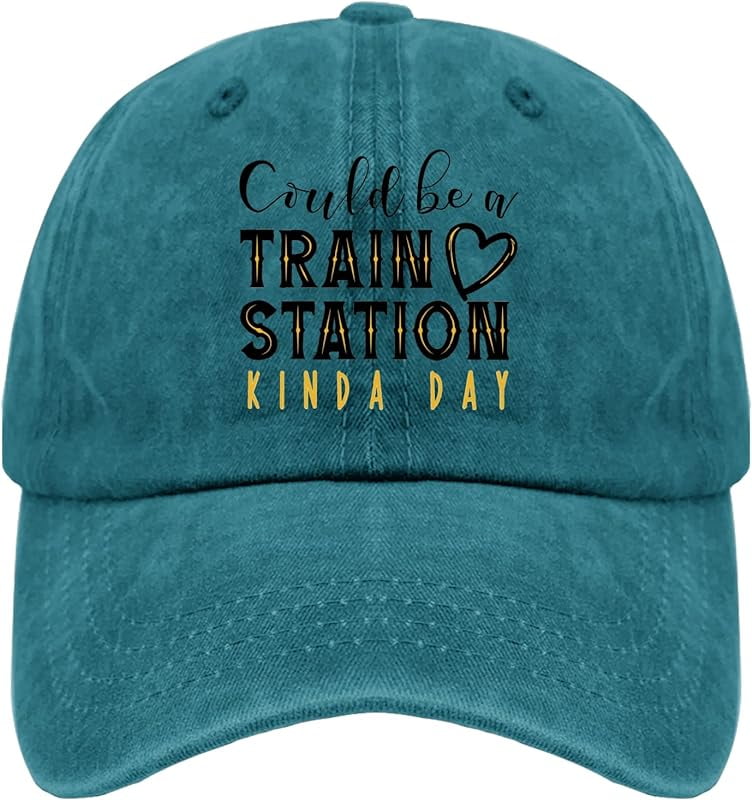 Caps Could be a Train Station Kinda Day Baseball Cap, Funny Cap for ...
