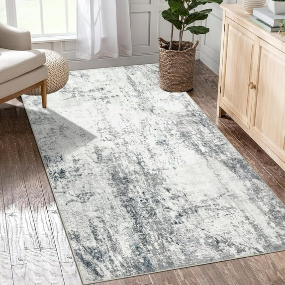 Capslpad Modern Abstract 3x5 Area Rug Machine Washable Bedroom Rug Non ...