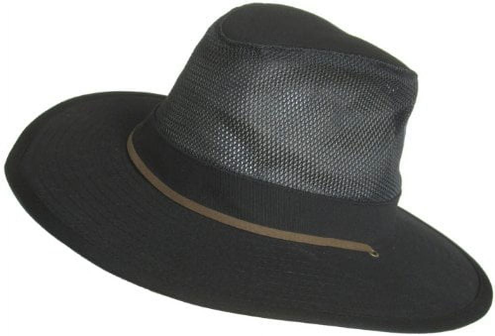 Capstar Vented Crown Safari Sun Hat (Black, XL) - Walmart.com