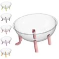 Capsule Cat Bed with Transparent Dome, Sturdy Four - Legged Base for ...