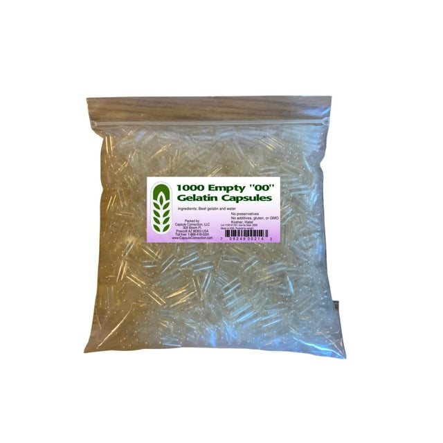 Capsule Connection USA-Made 1000 BDF32 Bulk Wholesale Empty Clear ...