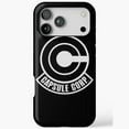 Capsule Corp Badge White Logo Phone Cover for iPhone 11 12 13 14 15 16 ...