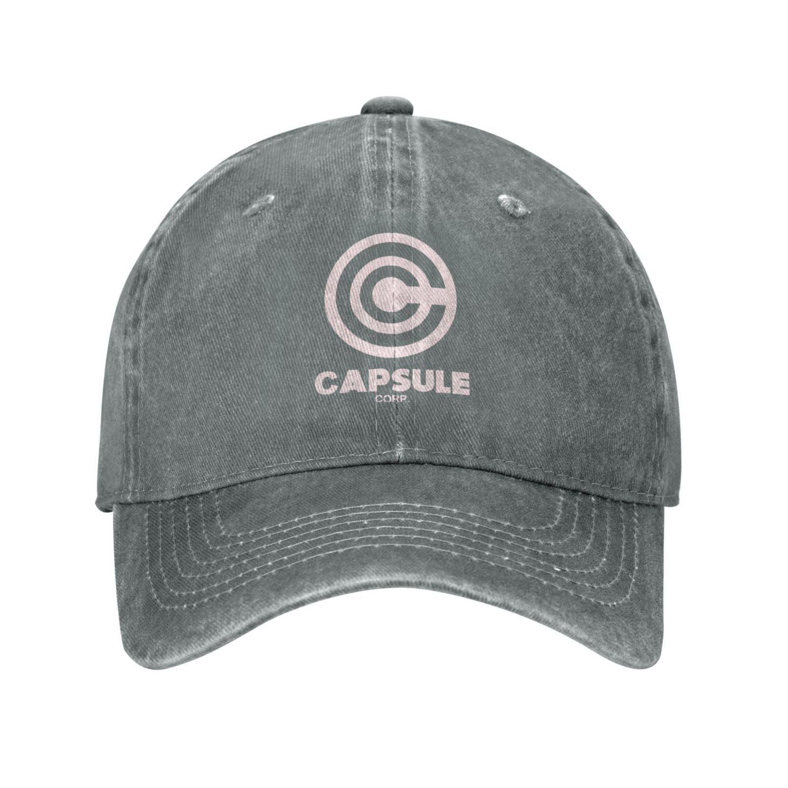 Capsule Corp Unisex Denim Baseball Cap Adjustable Vintage Trucker Hat ...