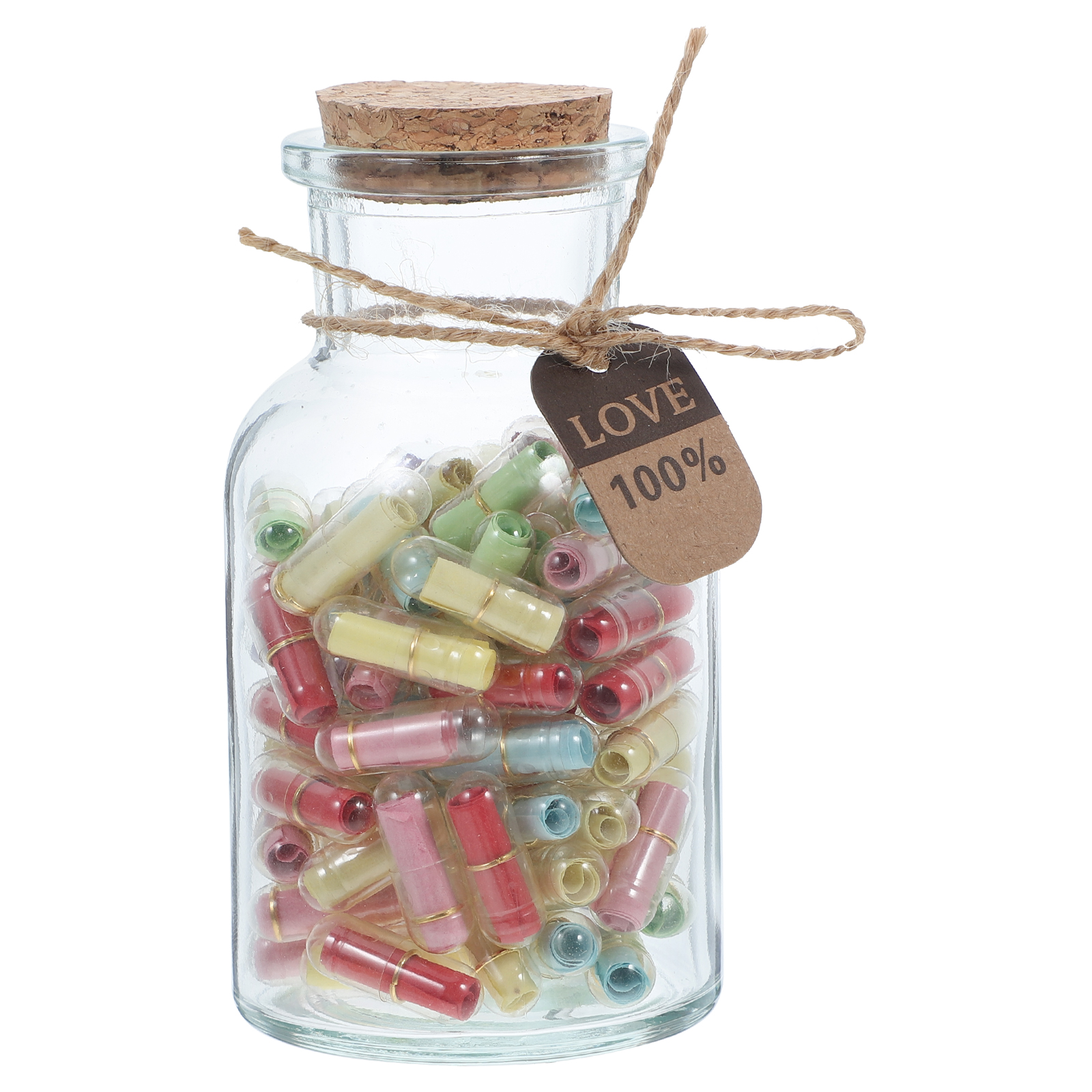Capsule Decorative Jars Candy with Lids Lovers - Walmart.com