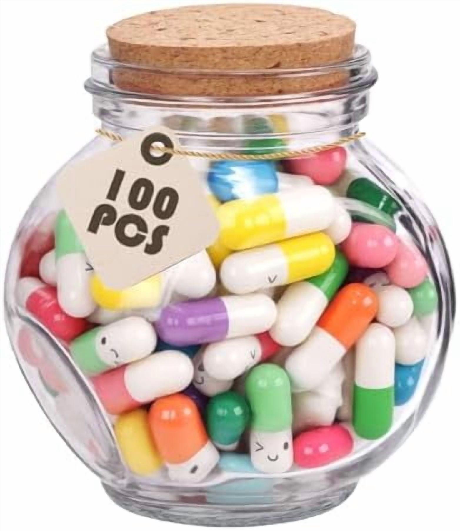 Capsule Message in a Bottle - 100 Love Pills Notes Letters for Long ...