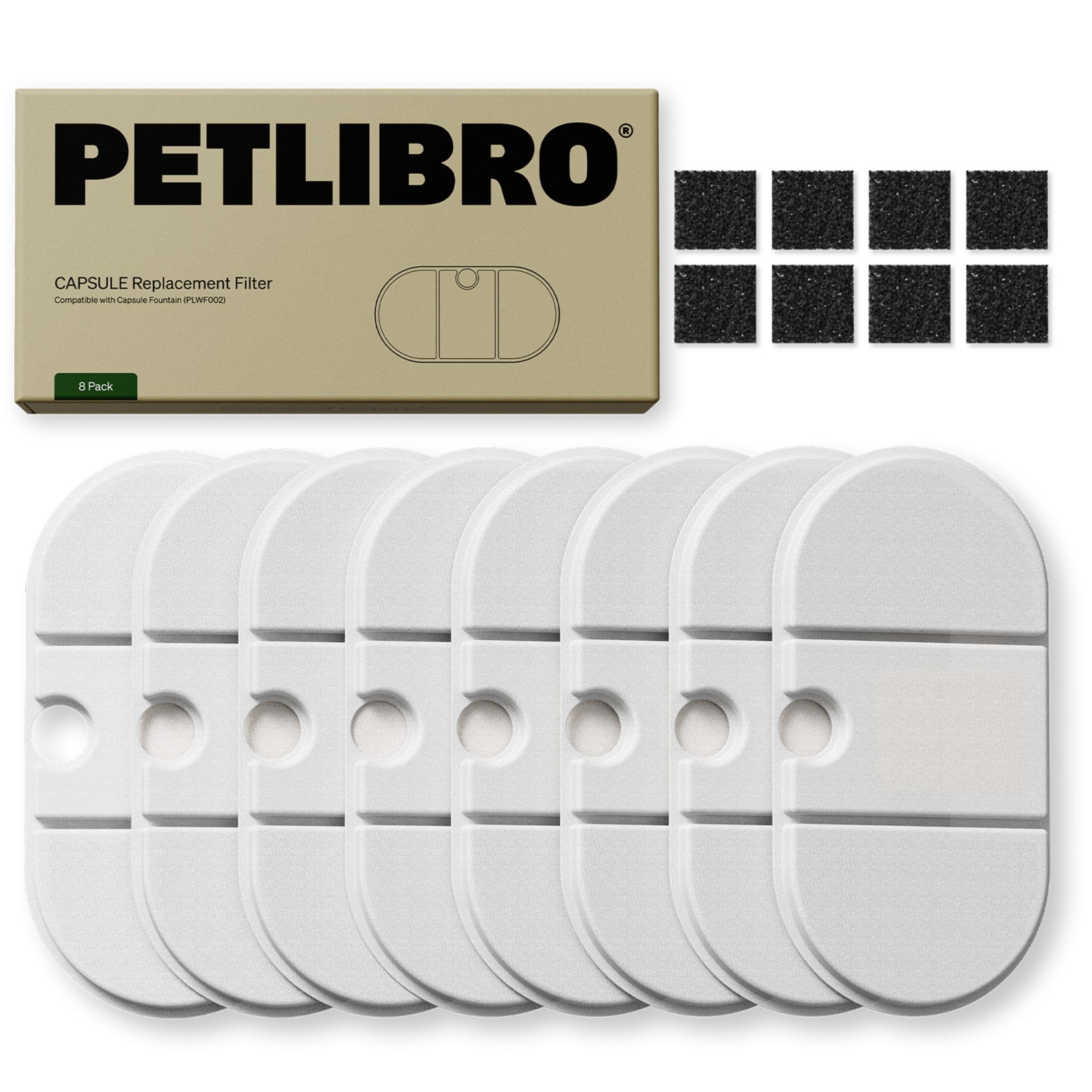 Petlibro Capsule Stainless Steel Cat Water Fountain Replacement Filter ...