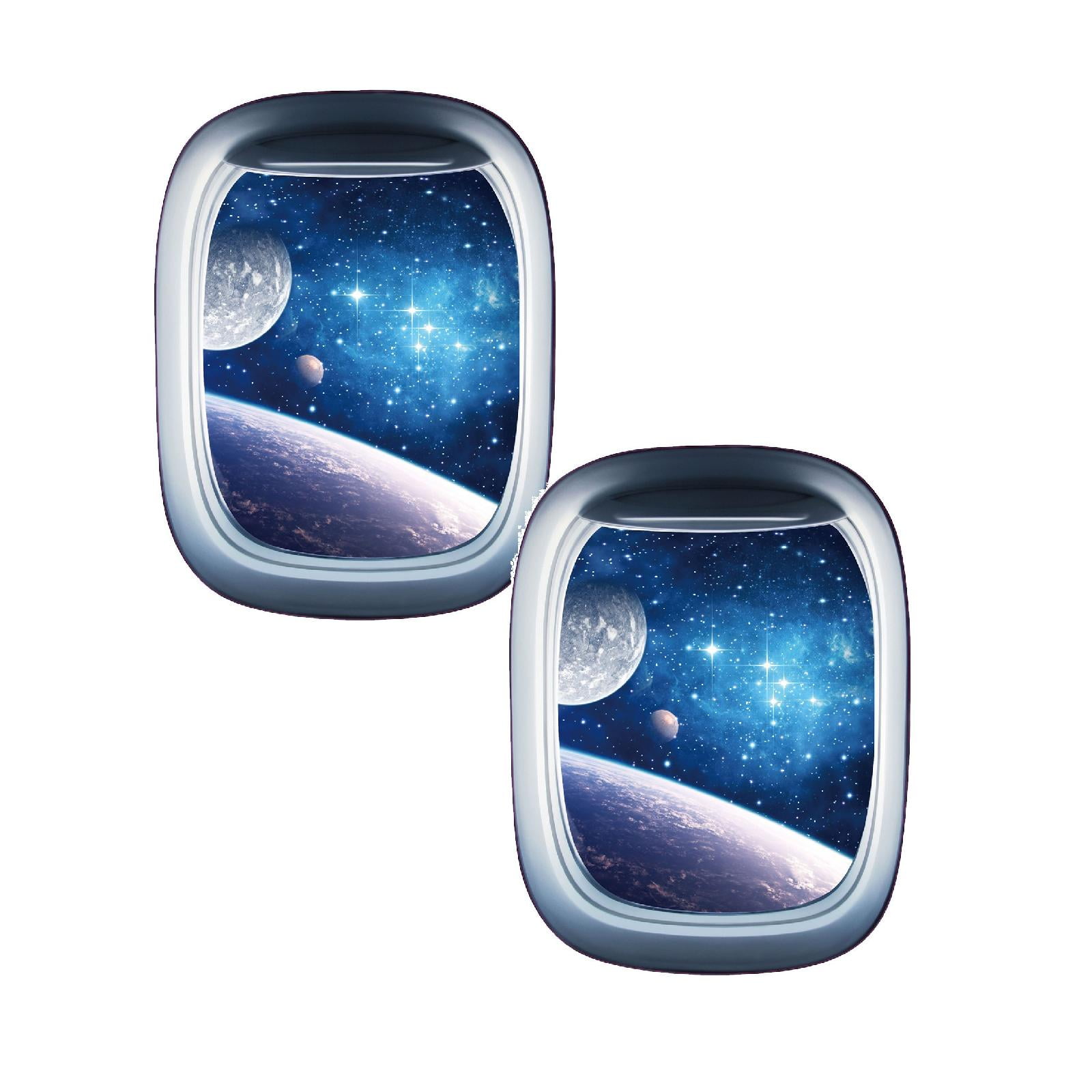 Capsule Window Galaxy Wall Sticker 3D Astronaut Outer Space Mural ...